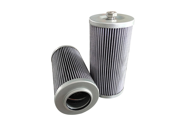 Oil filter with magnet pleated metal mesh hydraulic oil filter element
