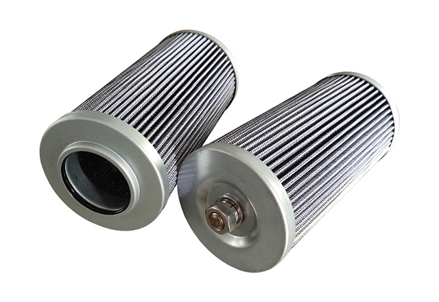 Oil filter with magnet pleated metal mesh hydraulic oil filter element