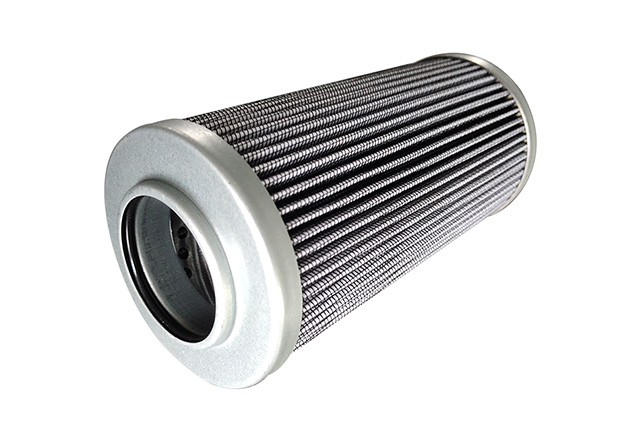 Oil filter with magnet pleated metal mesh hydraulic oil filter element