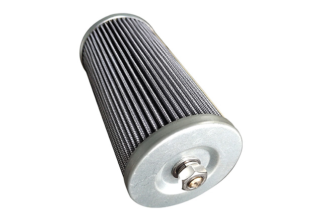 Oil filter with magnet pleated metal mesh hydraulic oil filter element